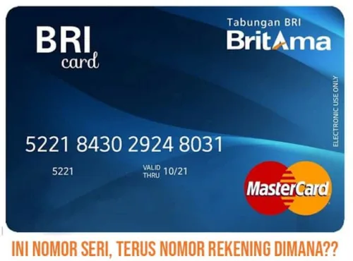 Contoh Nomor Rekening BRI — JurnalKota.net